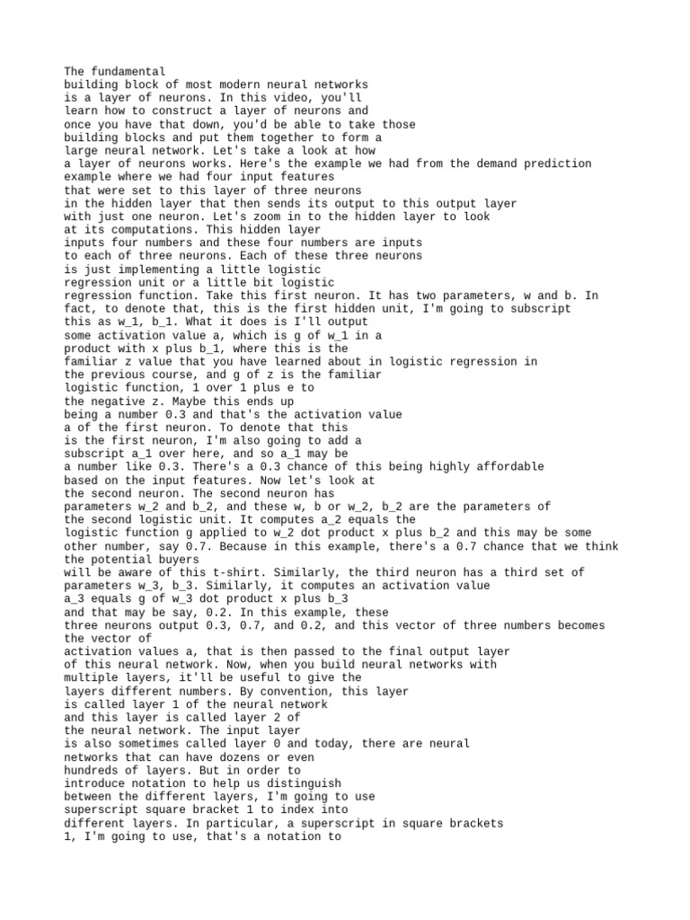 01 Neural Network Layer En Pdf