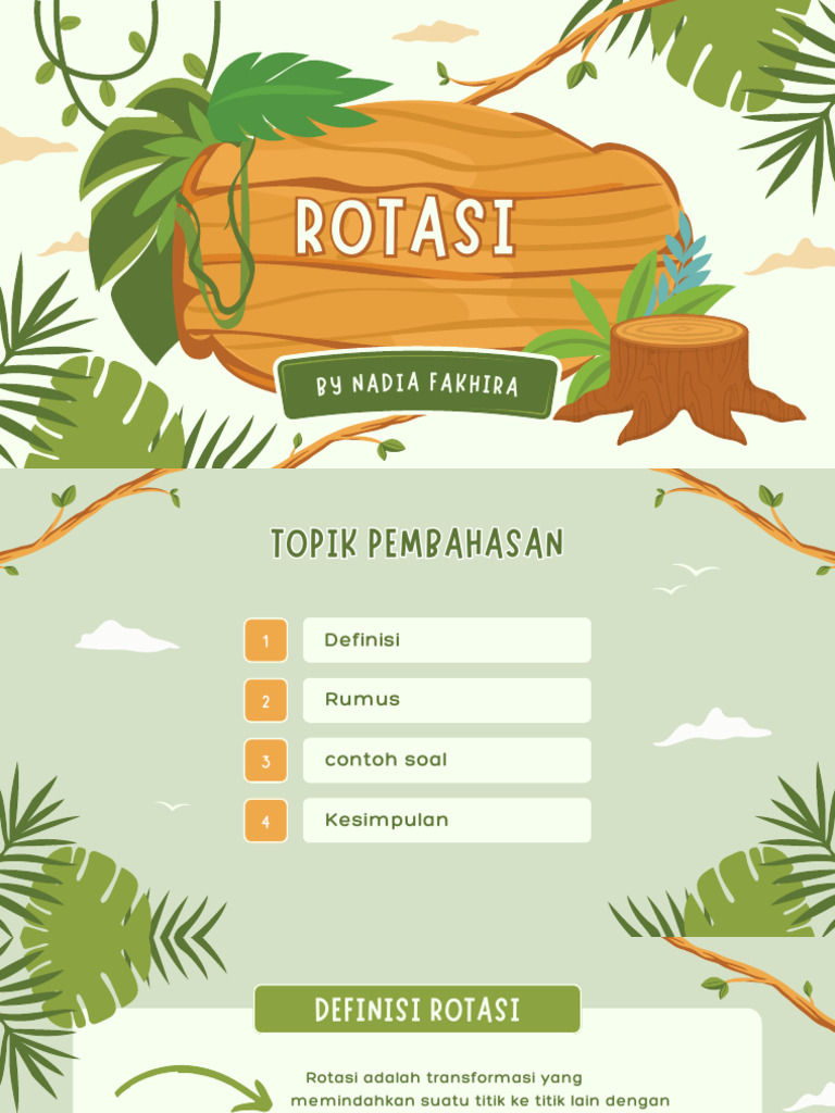Contoh Rotasi dalam Geometri | PDF