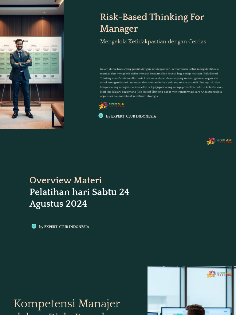 Manager Skill - Risk Based Thinking | PDF Manager Skill - Risk Based Thinking | PDF