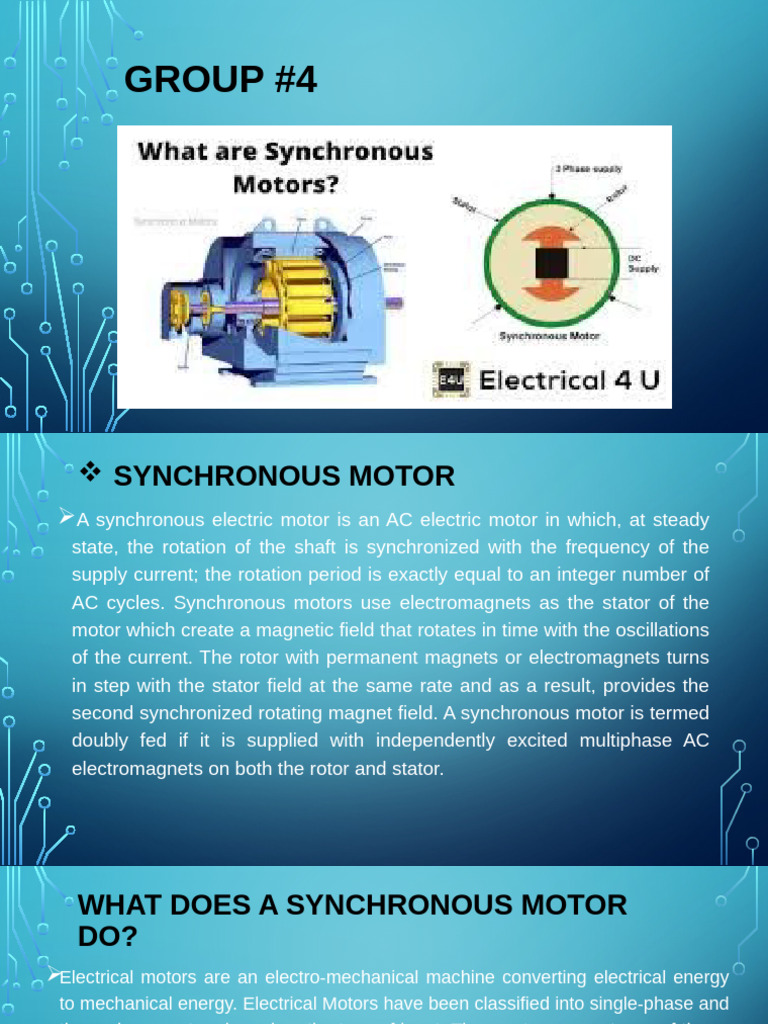Synchronous Motors | PDF