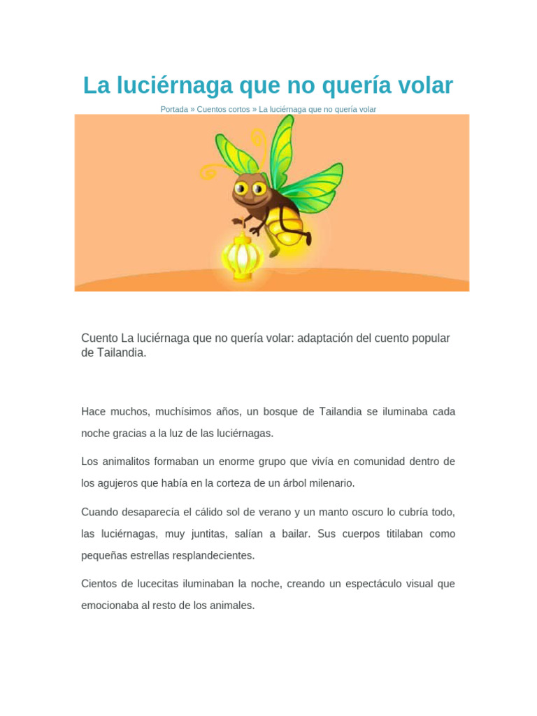 La luciérnaga y su luz interior | PDF | Luna