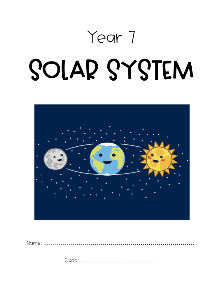 Year 7 Solar System Booklet | PDF