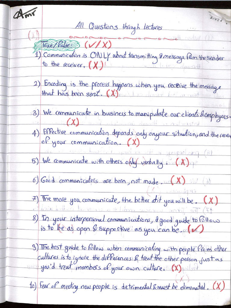 All Communication Questions | PDF