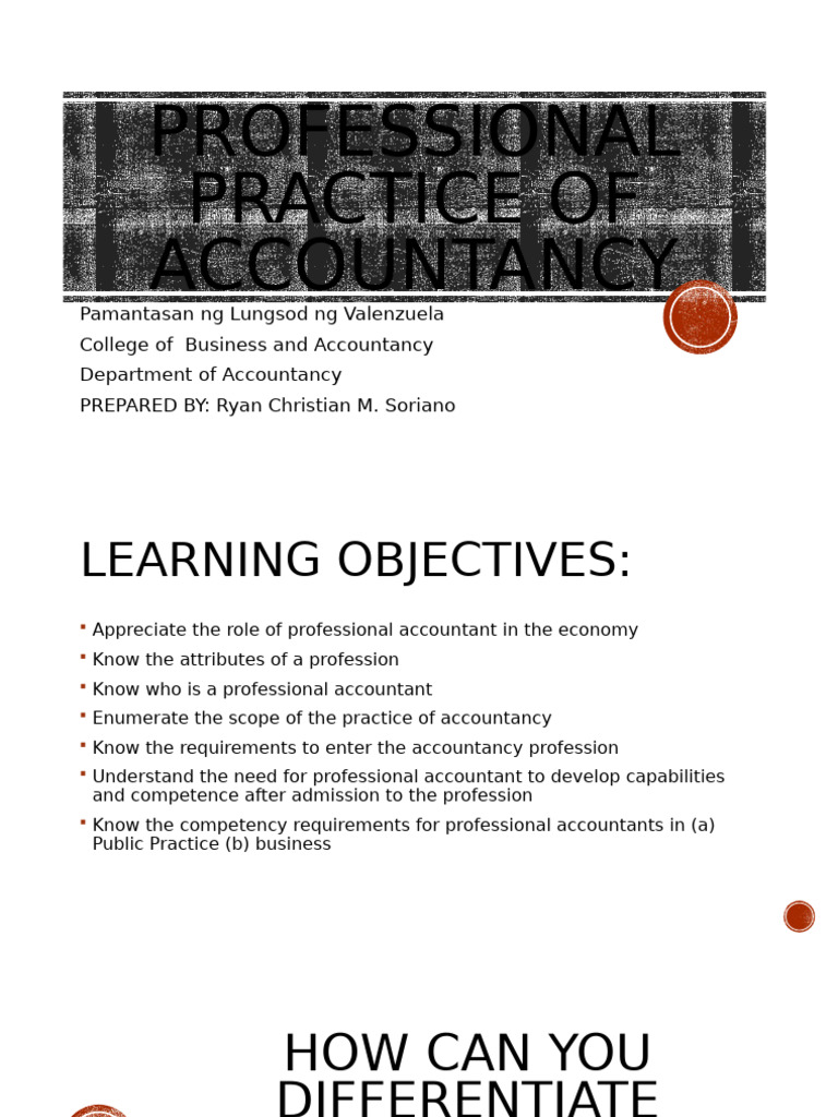 Module01 - Professional Practice of Accountancy | PDF