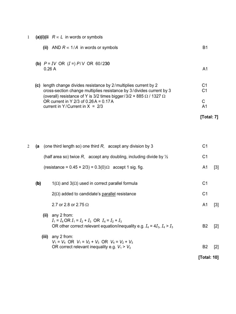 Electrical Quantities 3 MS | PDF