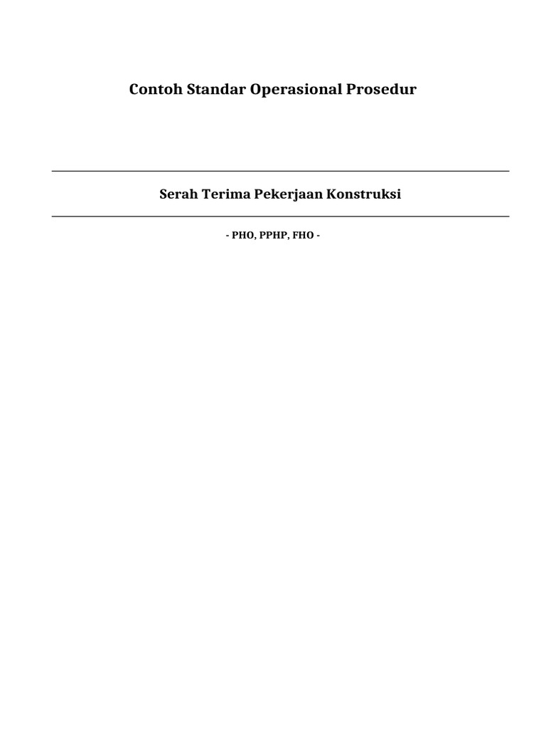 Contoh PPHP Kostruksi | PDF