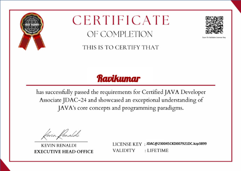 JDAC Certificate | PDF