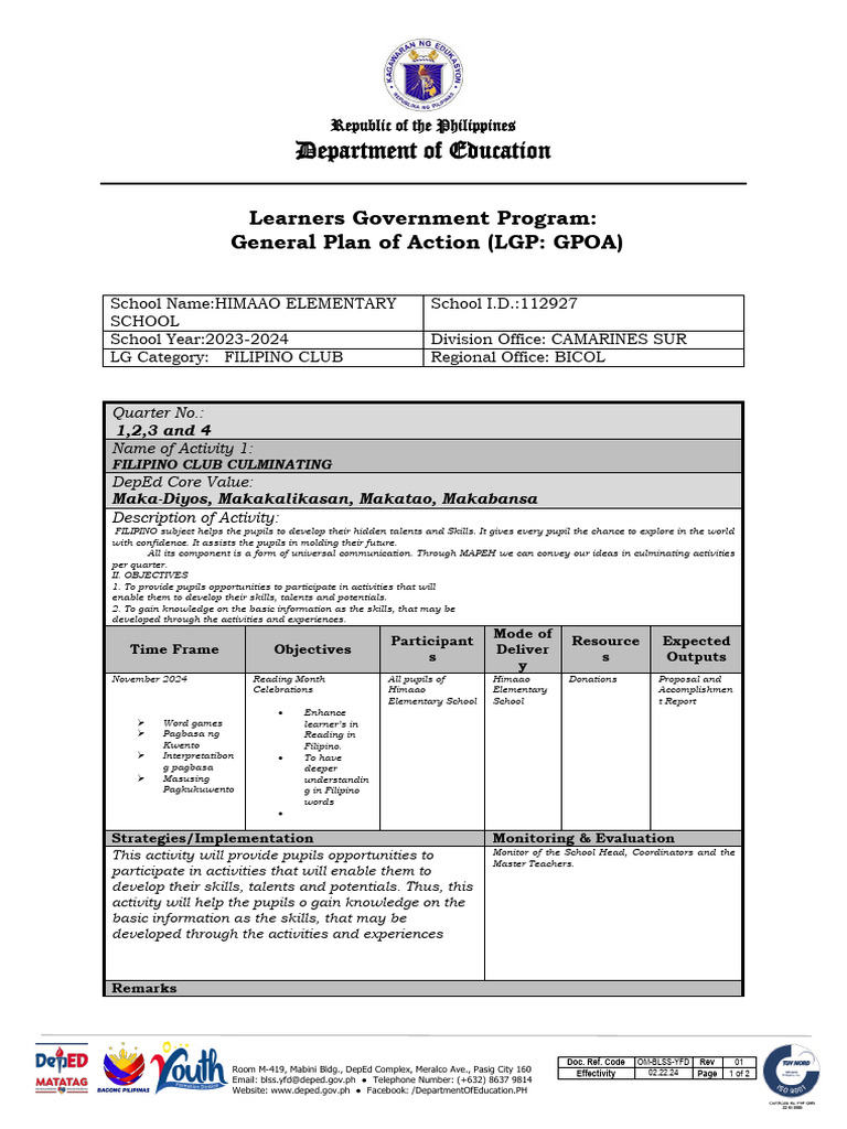 LGP GPOA Filipino | PDF