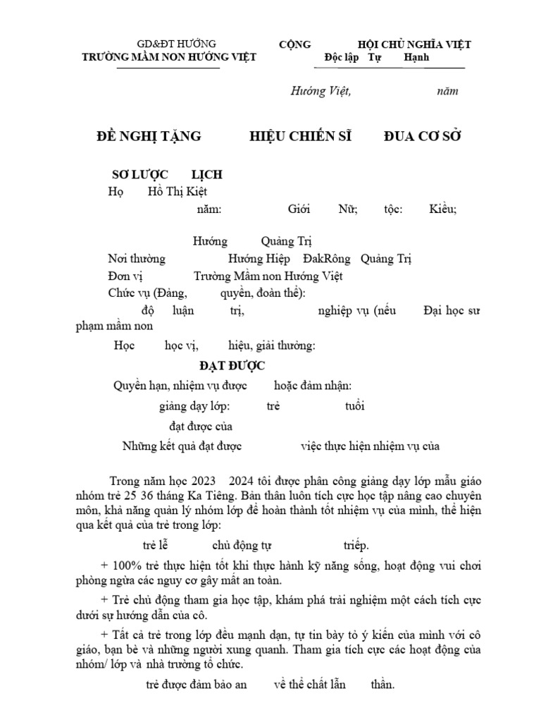 HO THI KIET BC TT CSTD CS Signed Cf2ae | PDF