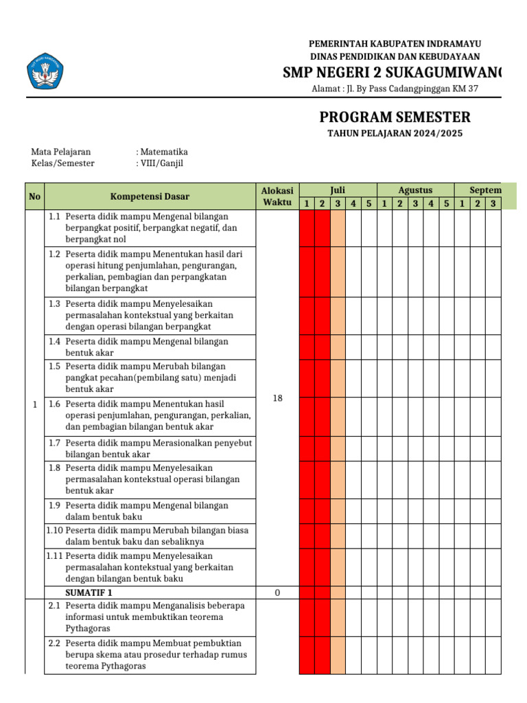 Program Semester Pdf