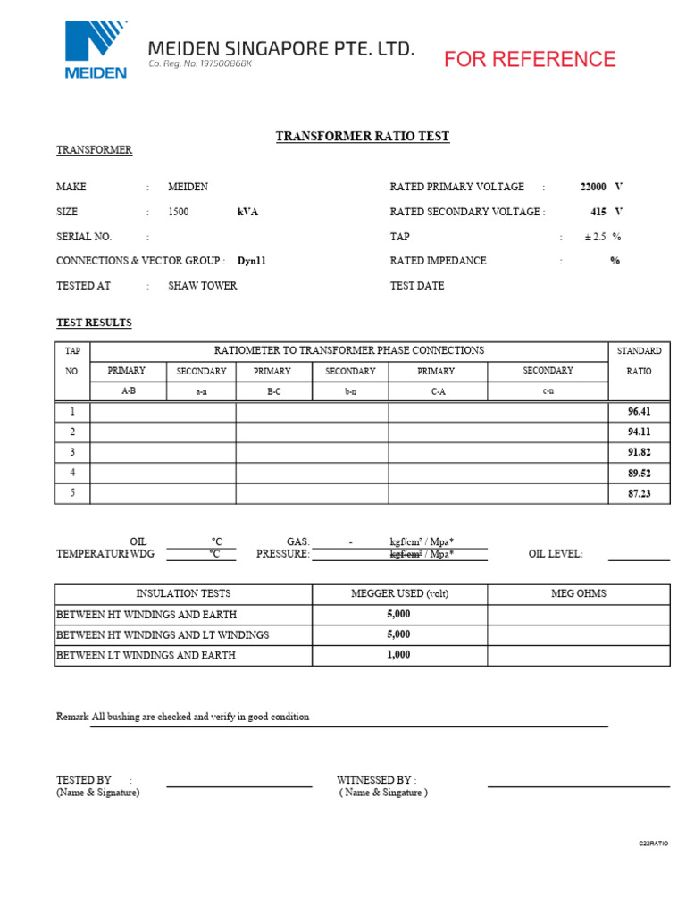 Appendix A - Test Form | PDF