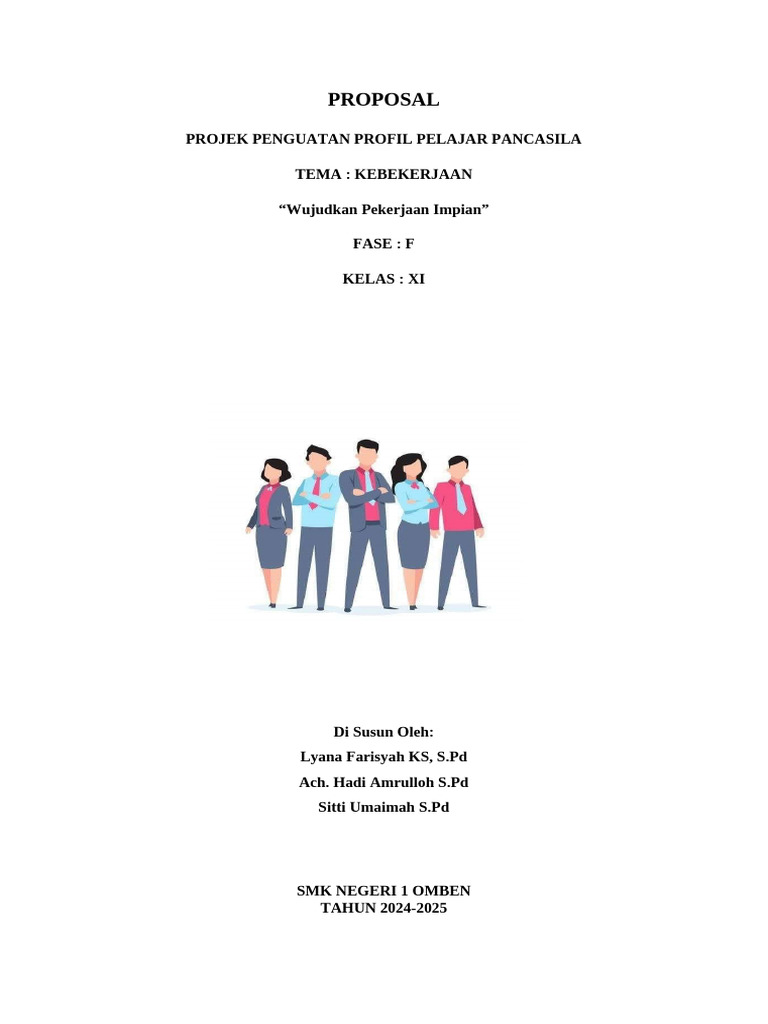Proposal P5 Kebekerjaan Xi | PDF