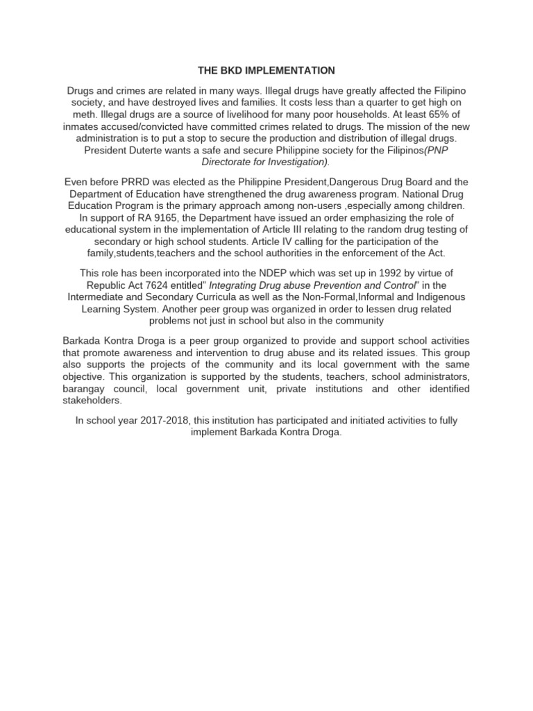 Sample THE BKD IMPLEMENTATION | PDF