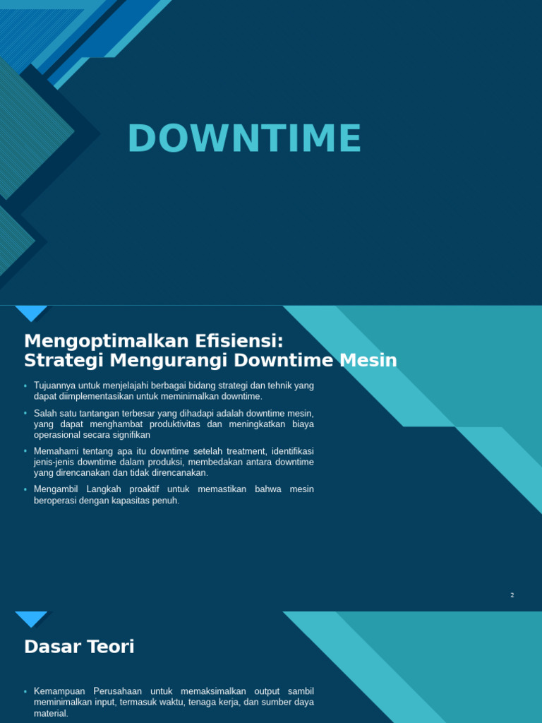 Materi Downtime | PDF