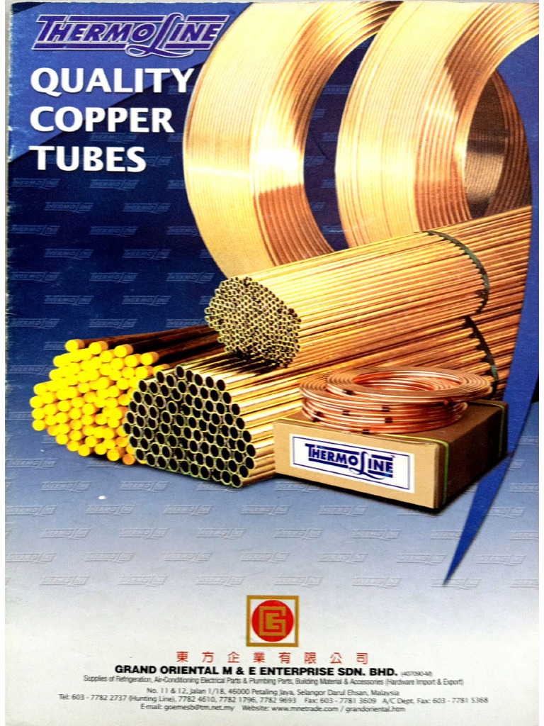 Thermoline Copper Tubes | PDF