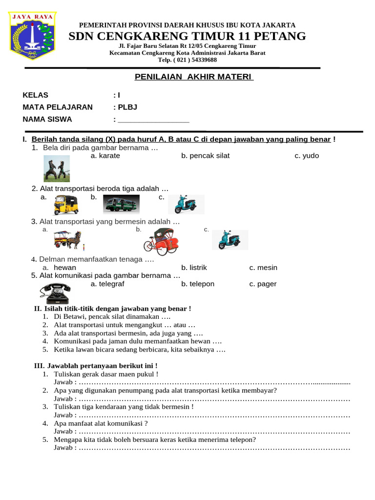 UH 2 PLBJ Semester 2 | PDF