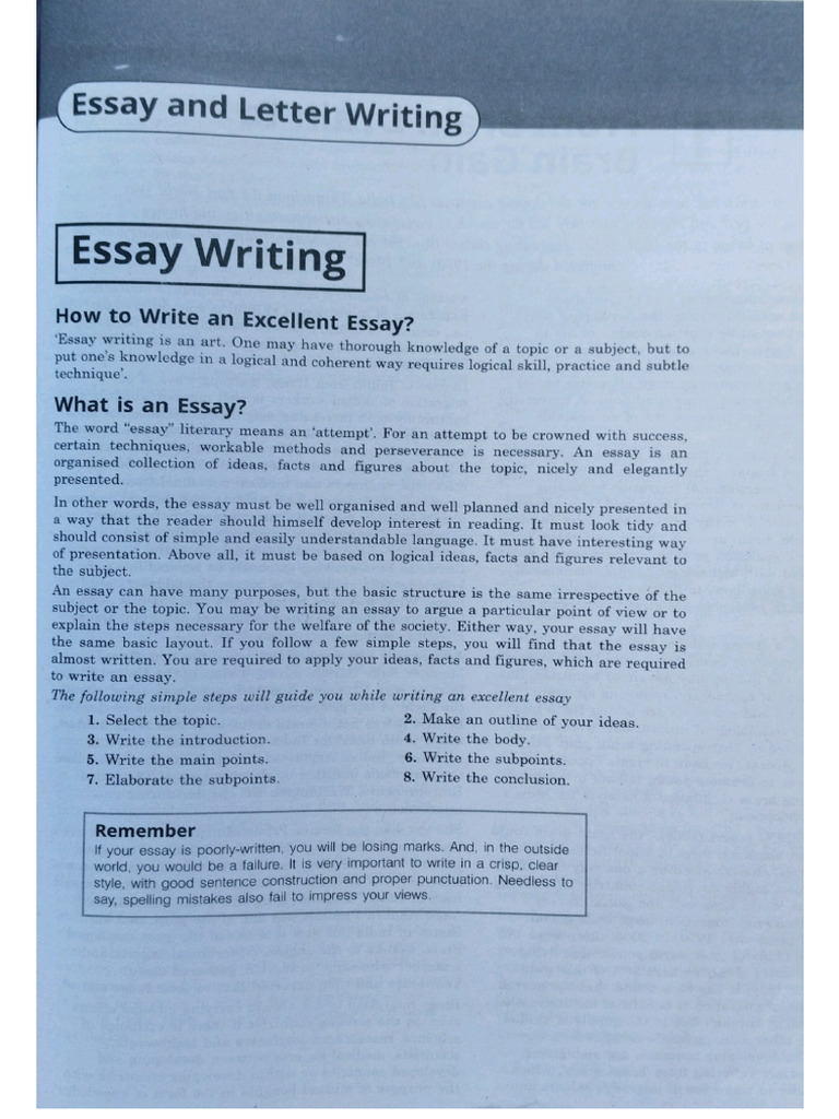 Essay Writing For Competitive Exams | PDF