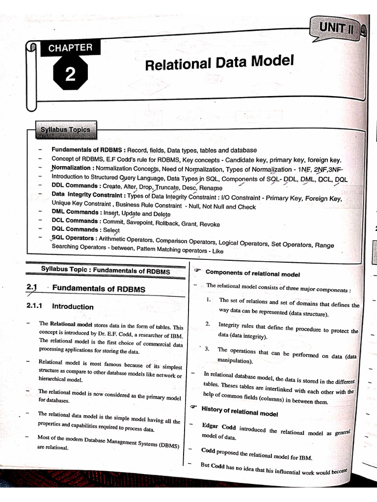 Database Management System 2nd Chapter | PDF