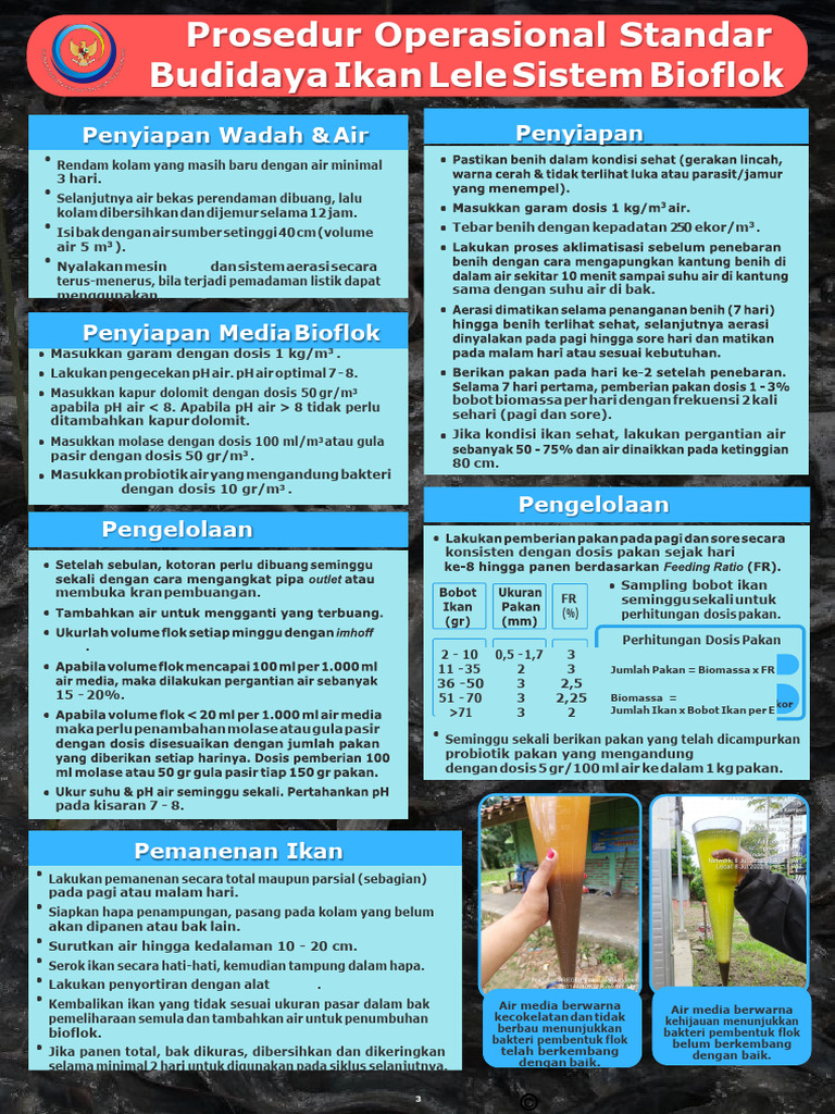 A1 Poster - POS Bioflok Lele - 2023 | PDF