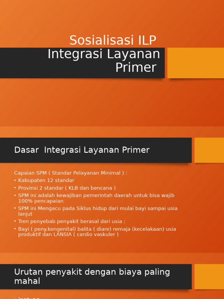 Sosialisasi ILP Integrasi Layanan Primer | PDF