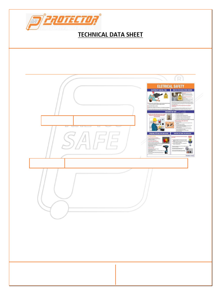 Electrical Safety Instruction Chart | PDF