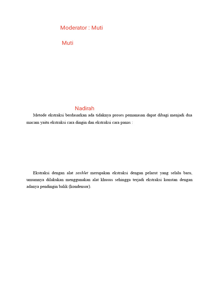 Script PPT Ekstraksi Kelompok 2 | PDF