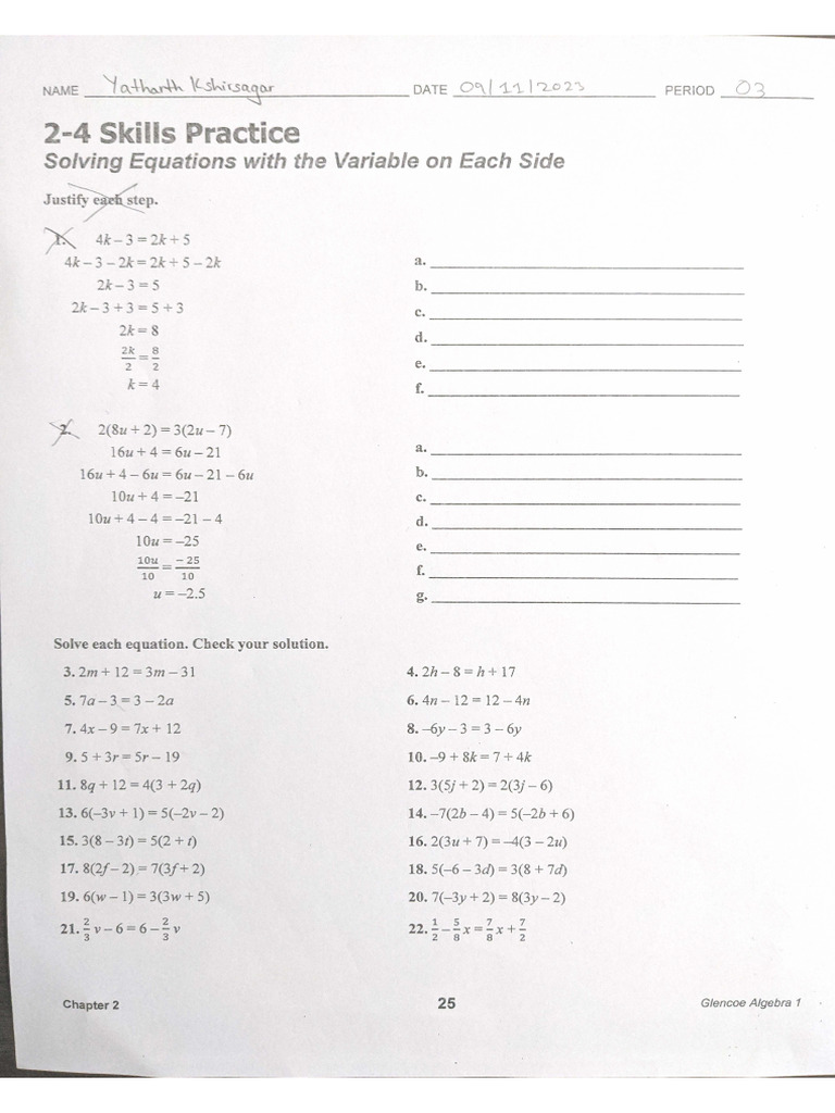 Worksheets Part 2 | PDF