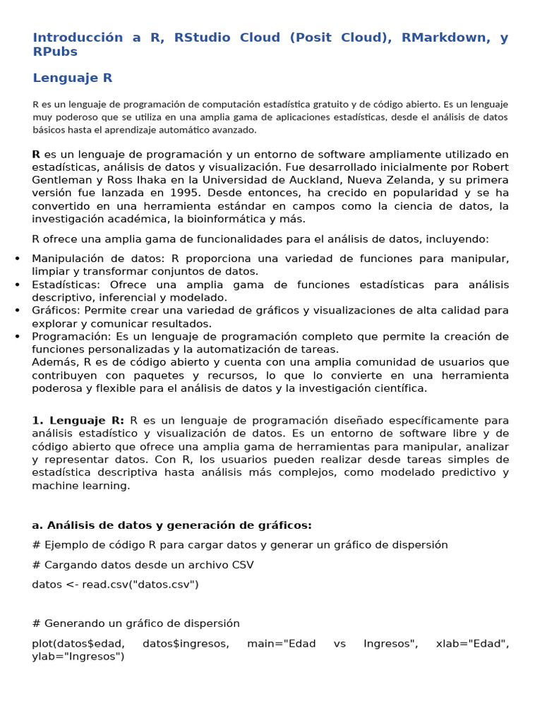 1 - RPubs y R Markdown | PDF