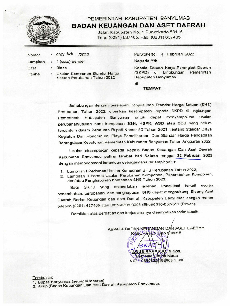 Usulan Komponen SSH | PDF