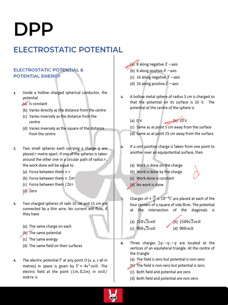 Electrostatic Potential 1723978562787 | PDF