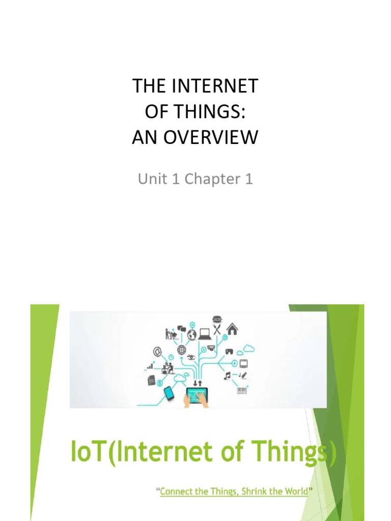IoT Unit 1 Chapt 1 | PDF