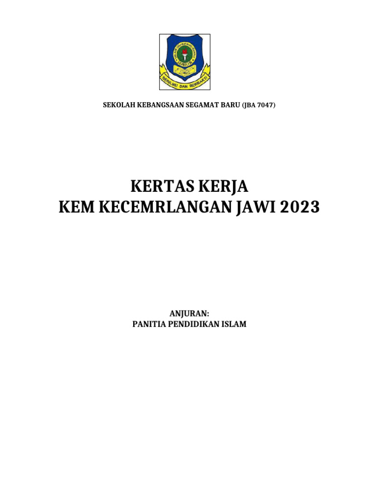 Kertas Kerja KCJ 2023 | PDF