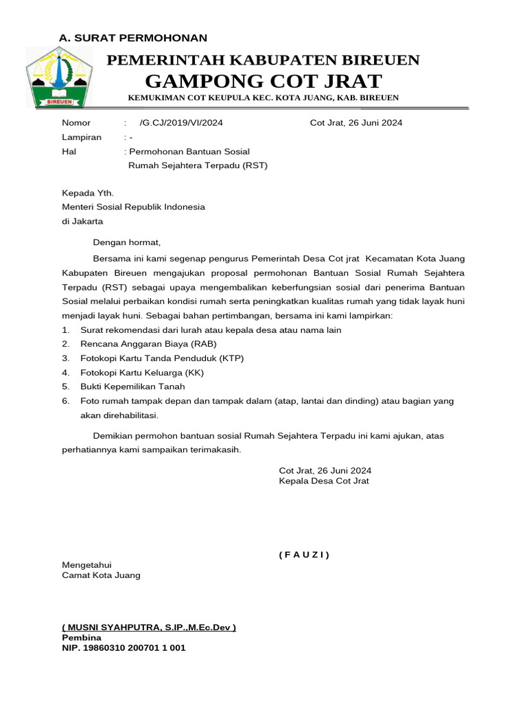 2-Contoh FORMAT PROPOSAL RST TAHUN 2024 | PDF