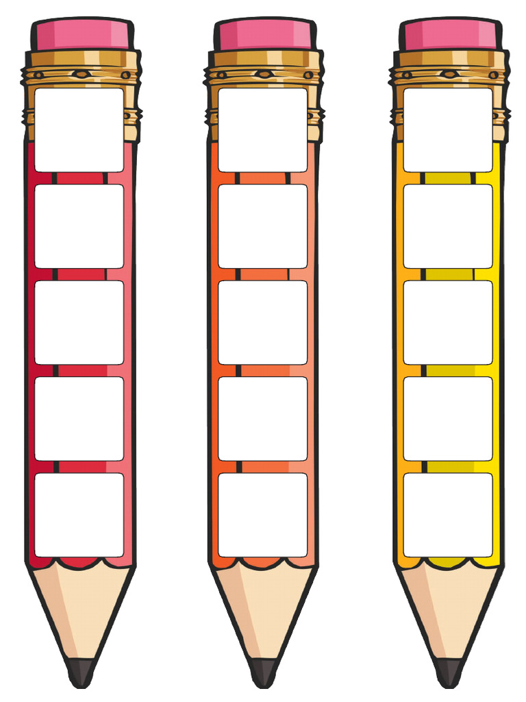 Editable Writing Target Cards Pencils | PDF | Sentence (Linguistics ...