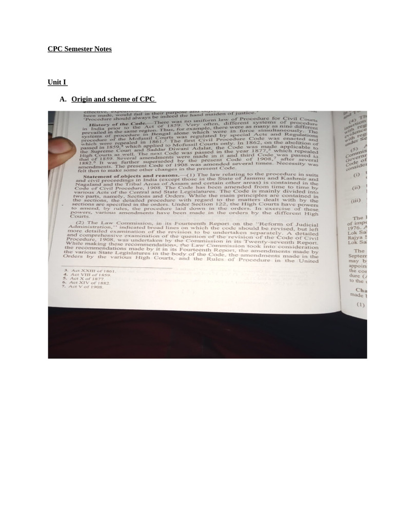 CPC Semester Notes | PDF