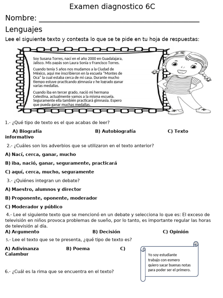 Examen 6C | PDF