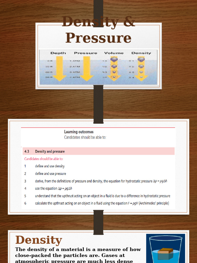 Density & Pressure | PDF