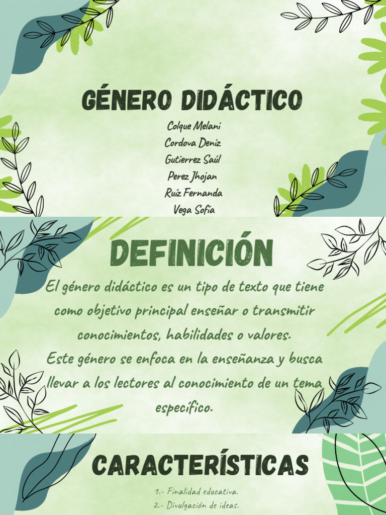 Género Didáctico | PDF