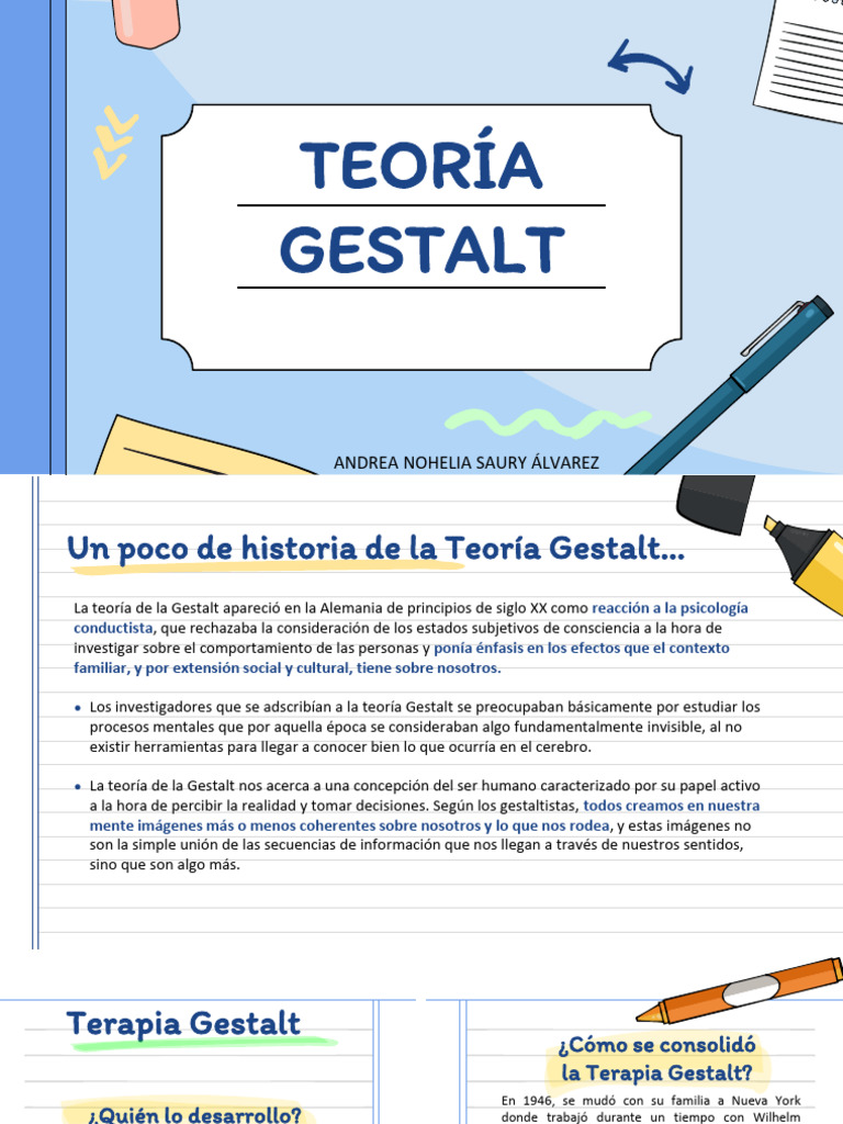 La terapia Gestalt- Andrea Saury-Final | PDF
