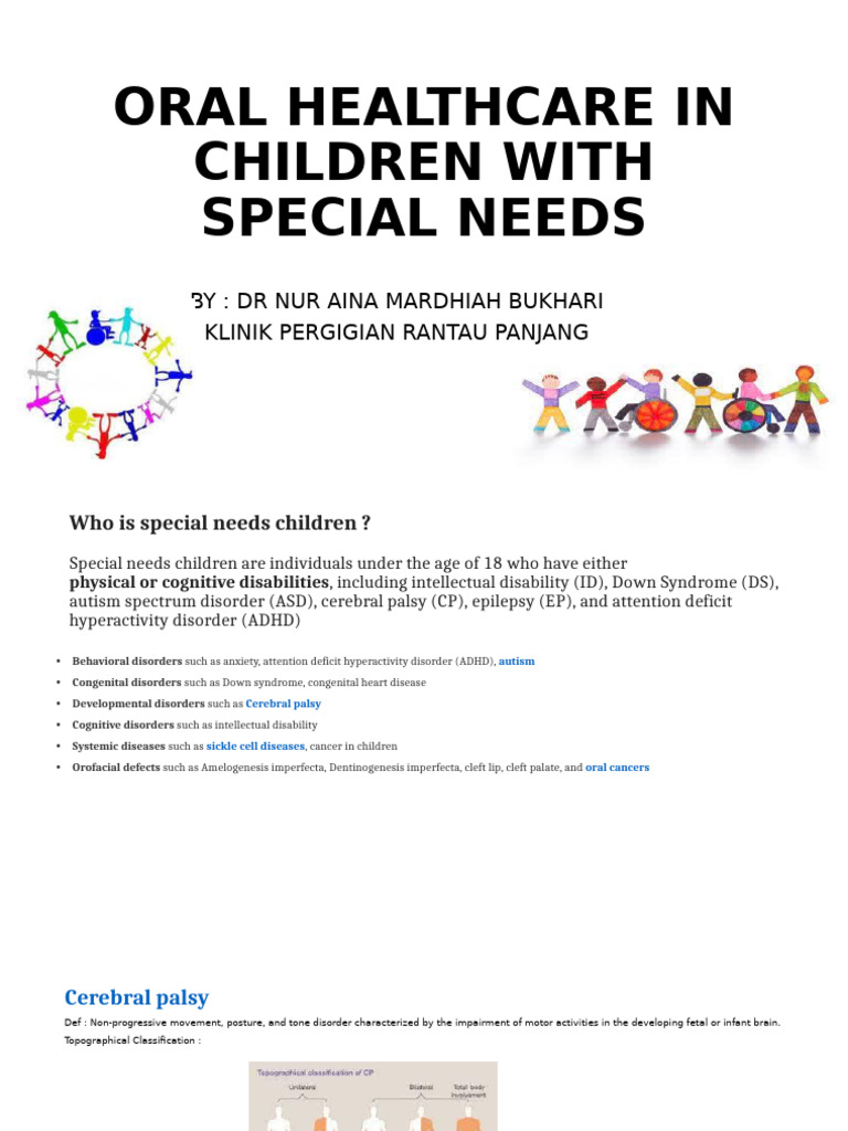 Oral Healthcare in Children With Special Needs | PDF