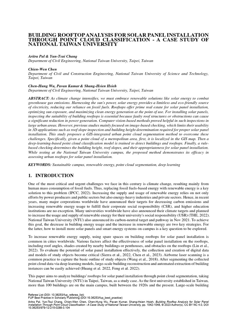 Building Rooftop Analysis For Solar Panel Installa | PDF | Geographic ...