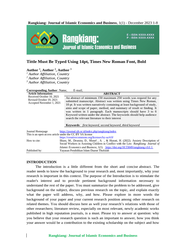 Template Rangkiang 2 | PDF