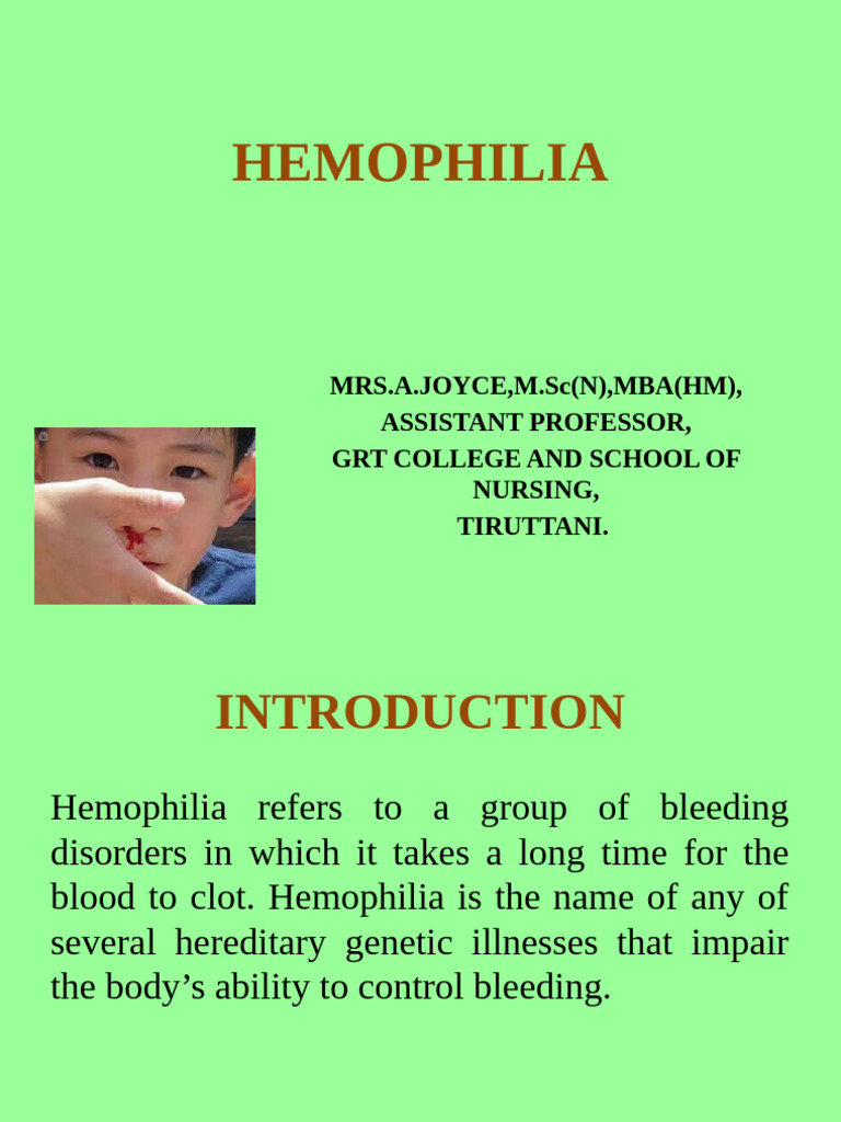 HEMOPHILIA | PDF