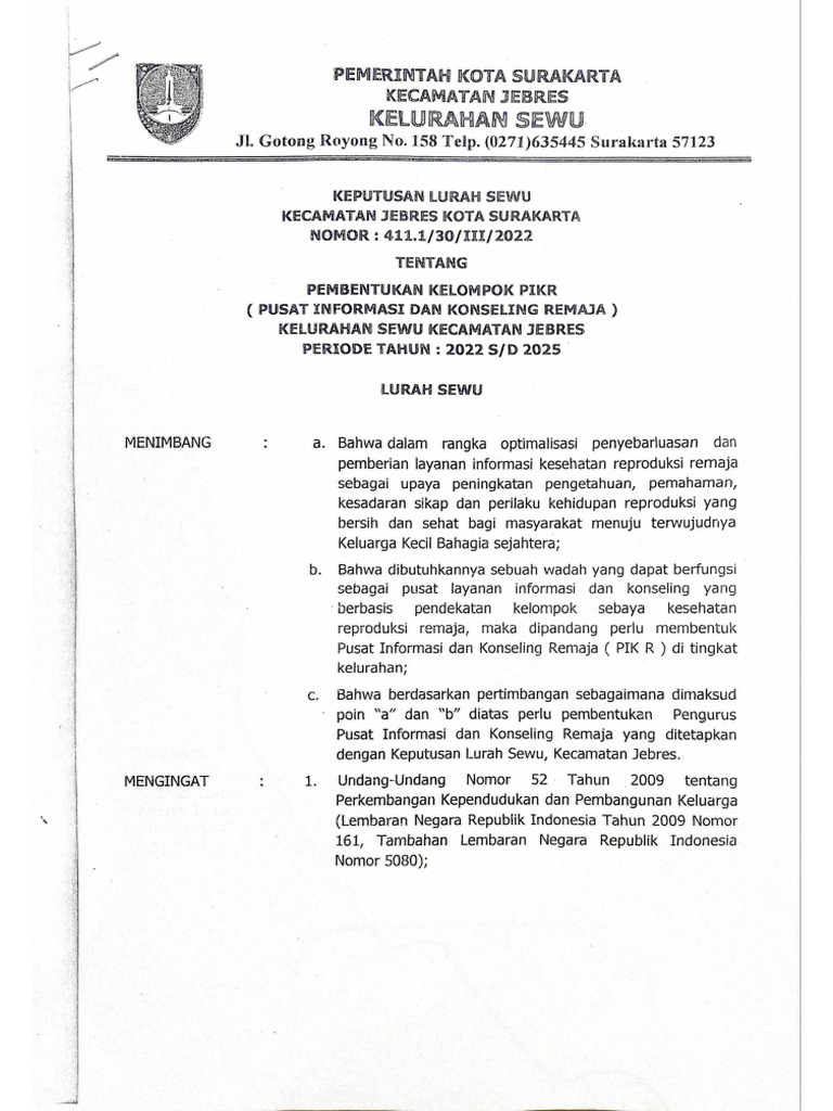 PIK R Kusuma Mekar | PDF