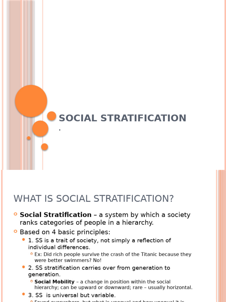 Stratification | PDF