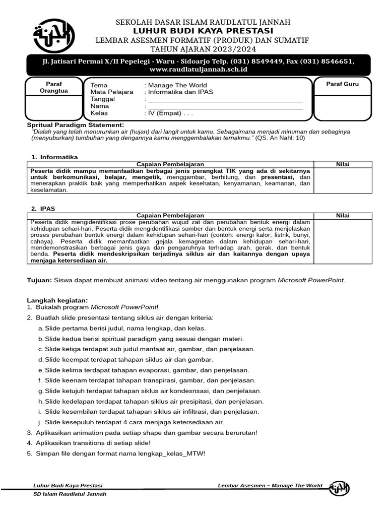 UAT Informatika MTW | PDF