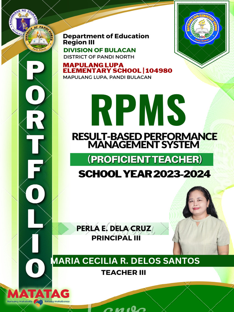 Mam Cecile RPMS - Portfolio (Green) V2 Lovely Jan | PDF