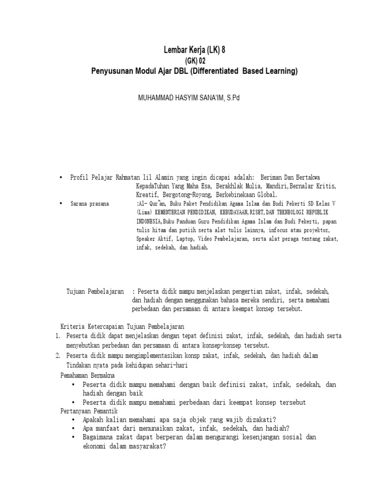 LOKAKARYA - LK8 - Hasyim | PDF