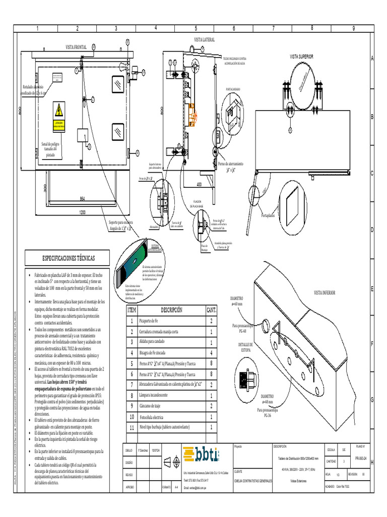 3 - Planos Tableros Distribucion | PDF