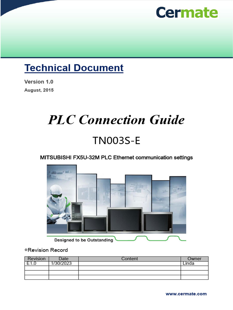 TN585D-C MITSUBISHI FX5U-32M Ethernet E0 | PDF